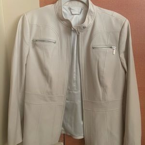 Elie Tahari | Jackets & Coats | Elie Tahiti Genuine Tan Leather Moto ...